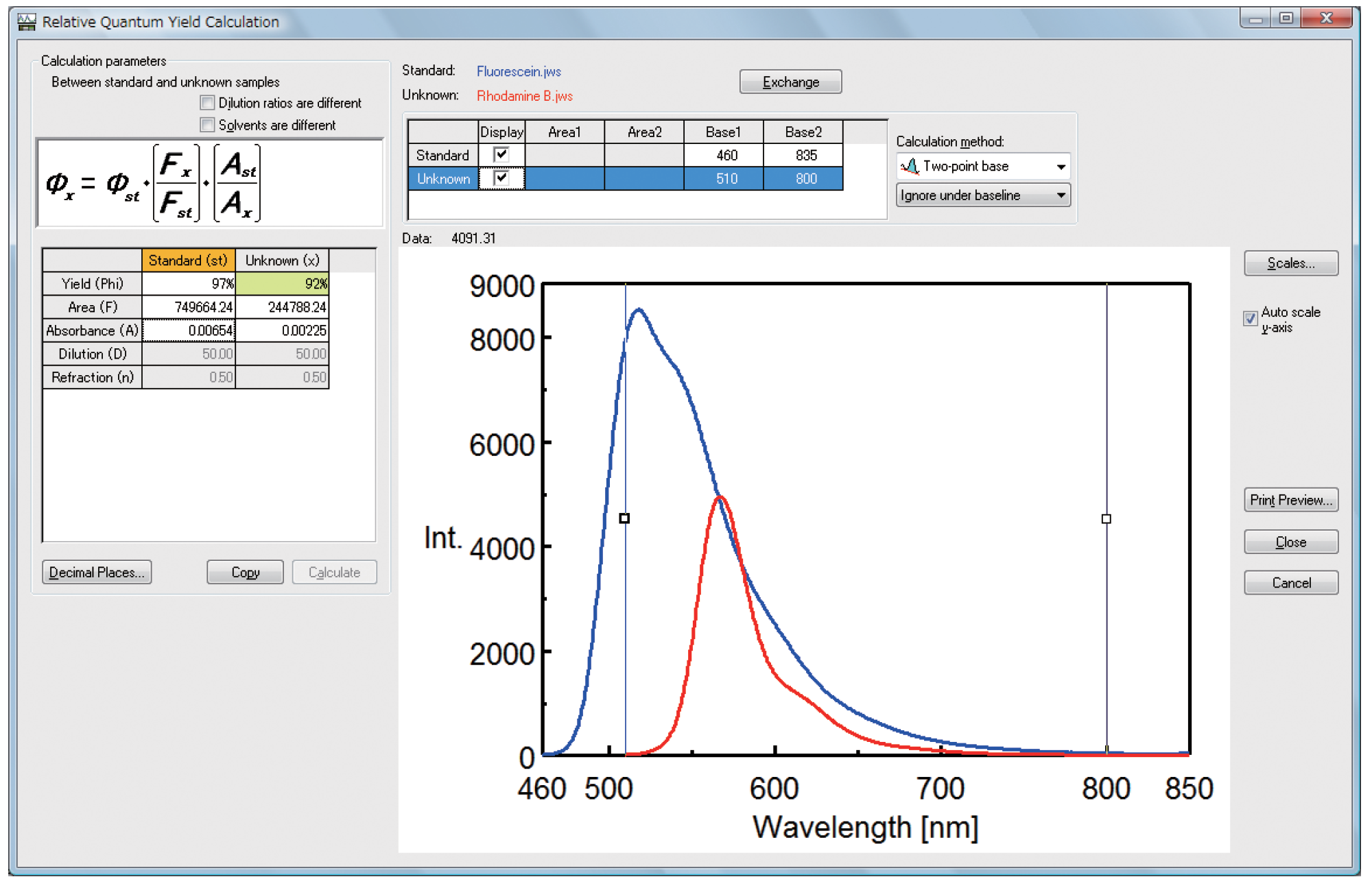 Fluorometer Standard Measurement and Analysis Programs - JASCO